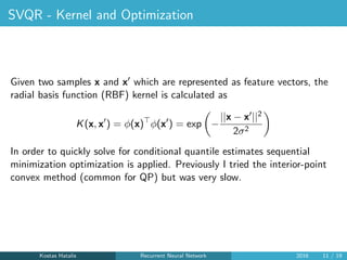 Constrained Support Vector Quantile Regression for Conditional Quantile Estimation | PPT