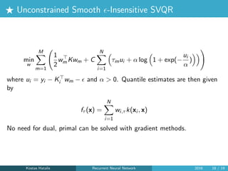 Constrained Support Vector Quantile Regression for Conditional Quantile Estimation | PPT