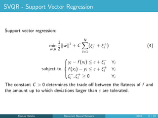Constrained Support Vector Quantile Regression for Conditional Quantile Estimation | PPT