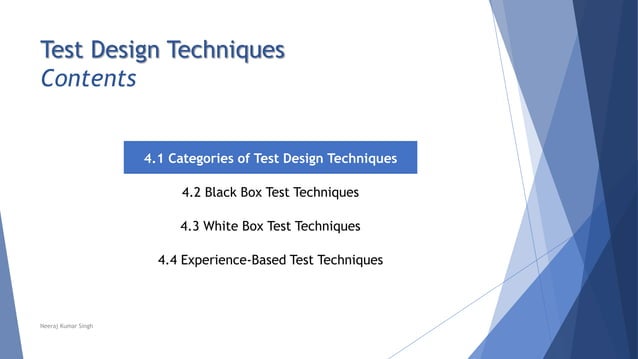 Chapter 4 - Test Design Techniques | PPTX