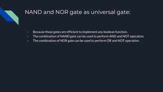 Chapter 4. logic function and boolean algebra | PPTX