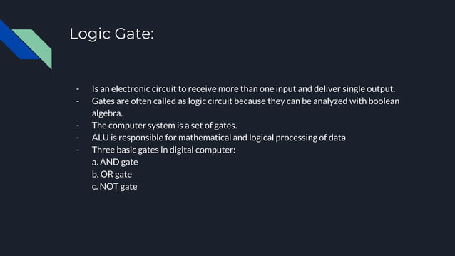 Chapter 4. logic function and boolean algebra | PPT