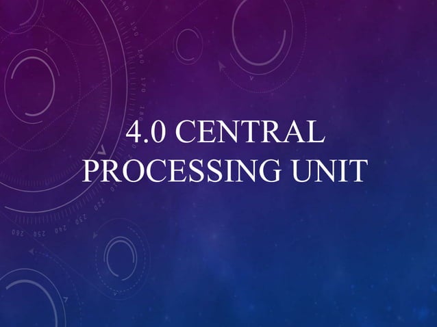 Central Processing Unit | PPT