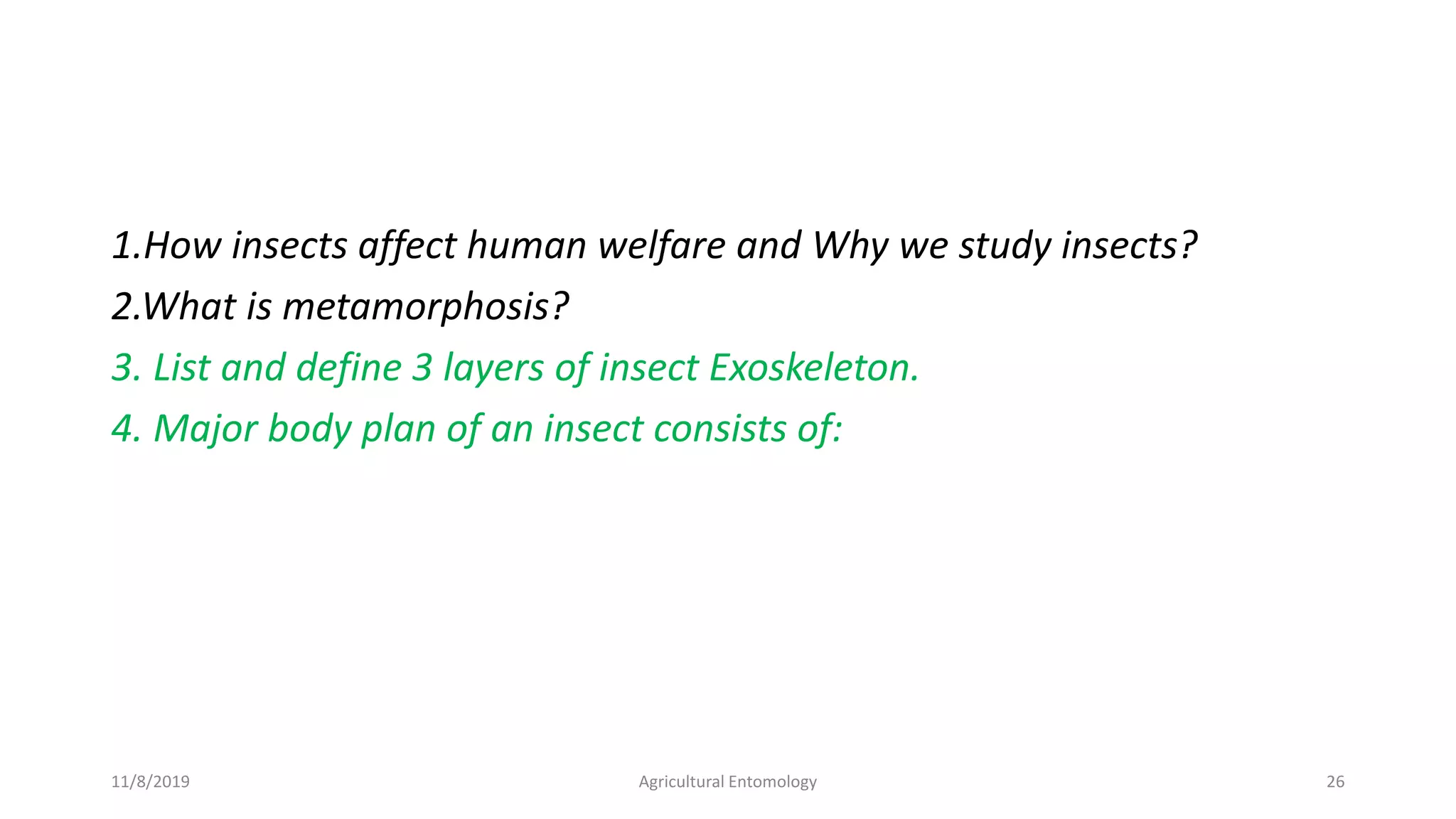 Chapter 4 INTERNAL STRUCTURE AND FUNCTION OF INSECT’S BODY (INSECT ...