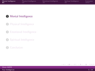 Chapter 4 -2.the four intelligences and it’s meanings | PPT