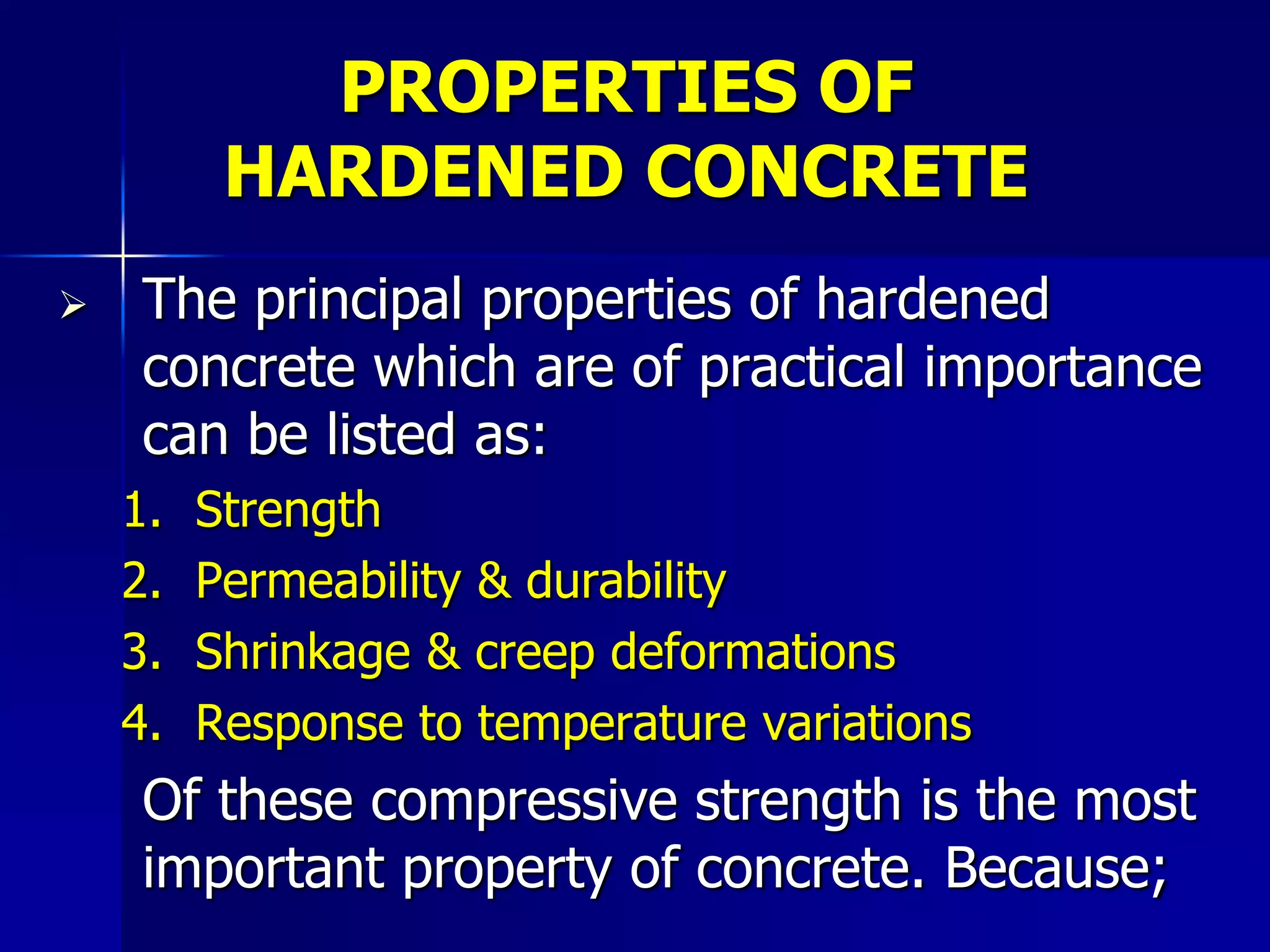 Properties of fresh and Hardened Concrete | PPT