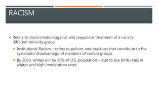 Chapter 4. discrimination in american society | PPT | Free Download