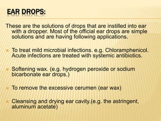 ENT Preparations | PPTX