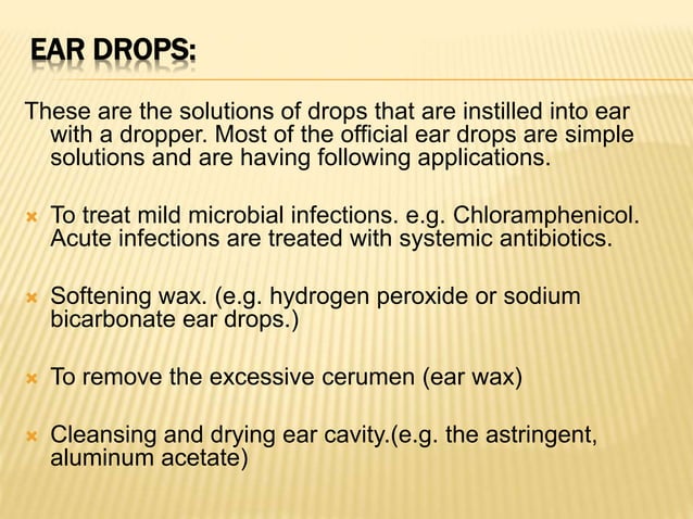 ENT Preparations | PPTX
