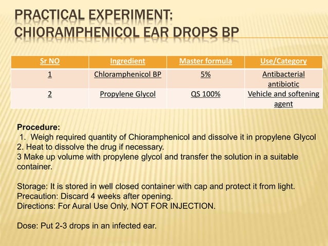 ENT Preparations | PPTX