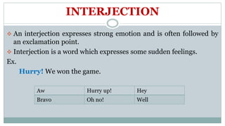 Chapter 4 (Parts of Speech) | PPT