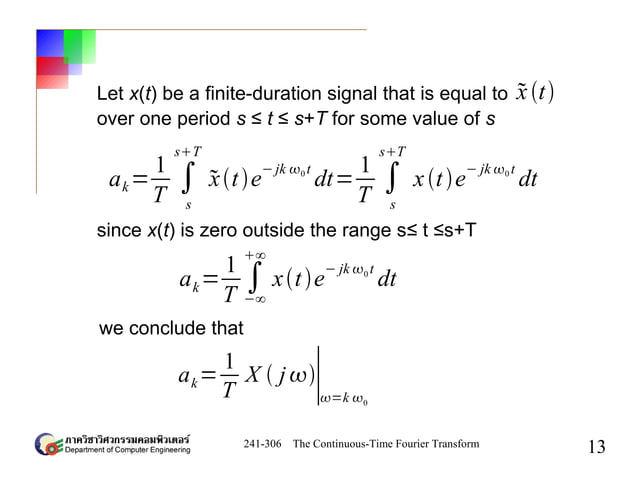 Chapter4 - The Continuous-Time Fourier Transform | PDF