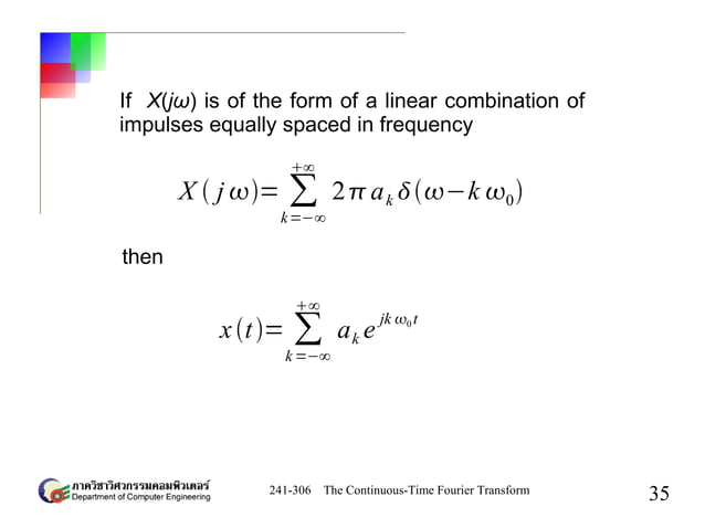 Chapter4 - The Continuous-Time Fourier Transform | PDF
