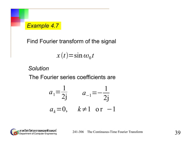 Chapter4 - The Continuous-Time Fourier Transform | PDF