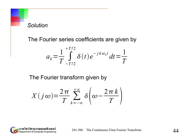 Chapter4 - The Continuous-Time Fourier Transform | PDF