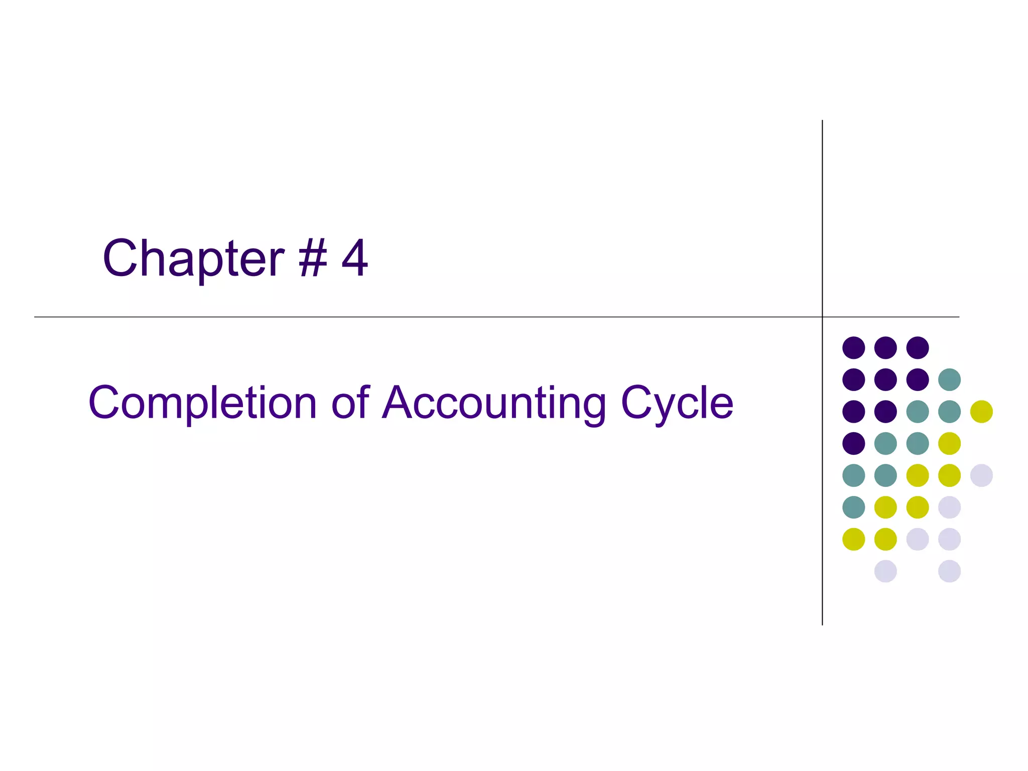 Chapter 4 Accounting/ Completion of Accounting Cycle ppt | PPT