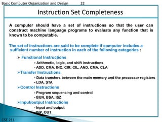 Instruction codes and computer registers | PPT