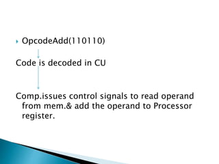 Instruction codes and computer registers | PPT