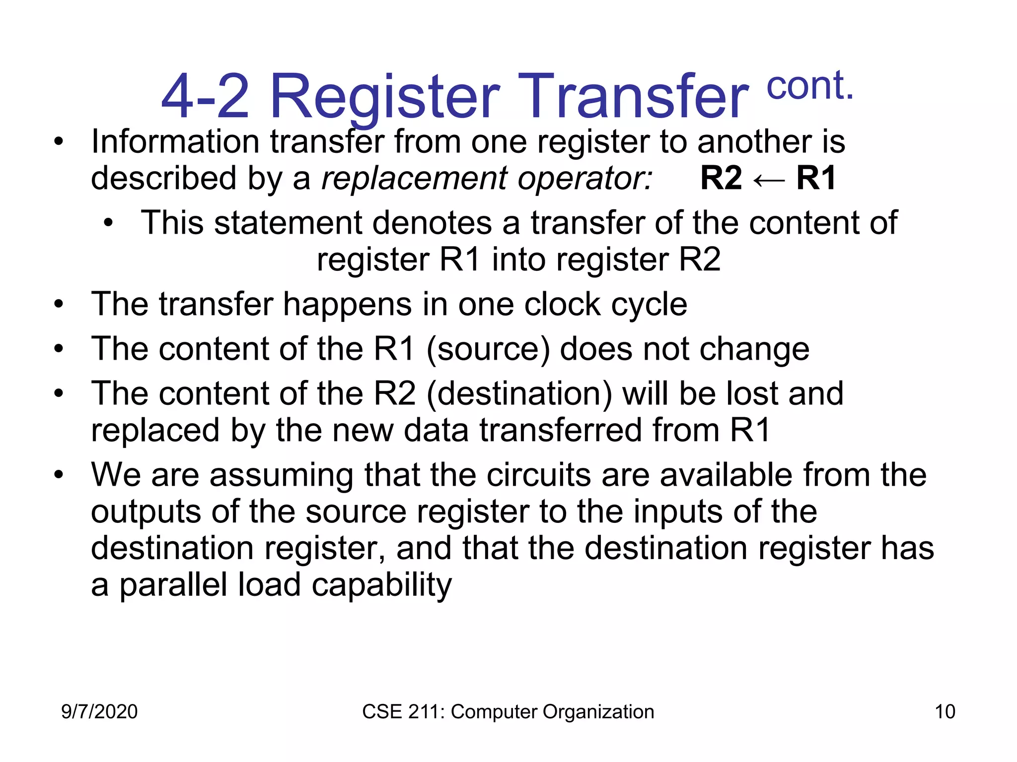 Register transfer and microoperations | PPT
