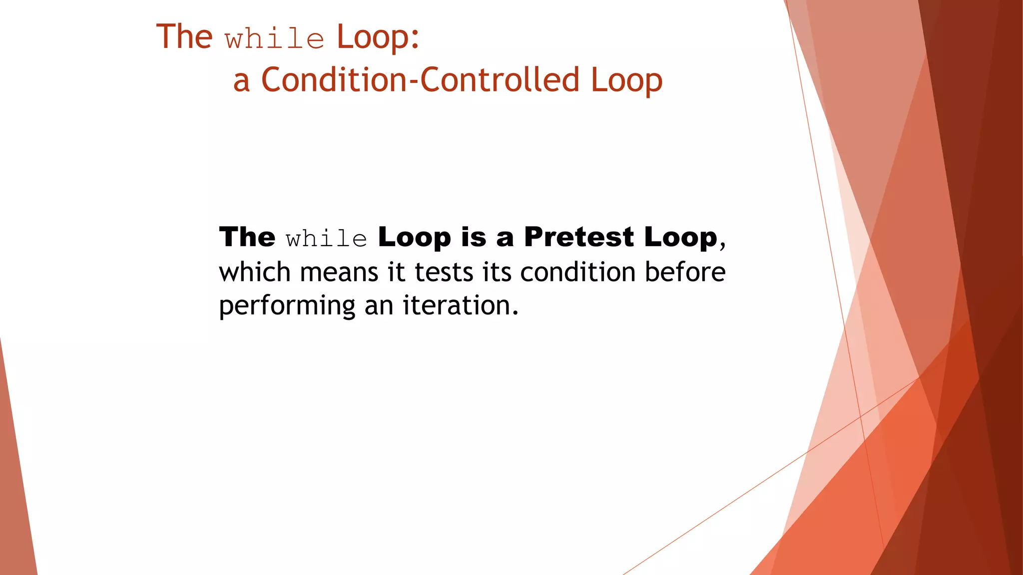 Repitition Structure | PPT | Programming Languages | Computing