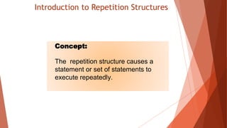 Repitition Structure | PPT | Programming Languages | Computing