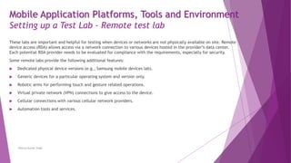 Chapter 4 - Mobile Application Platforms, Tools and Environment | PDF