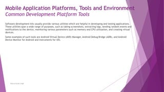 Chapter 4 - Mobile Application Platforms, Tools and Environment | PDF