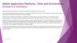 Chapter 4 - Mobile Application Platforms, Tools and Environment | PDF