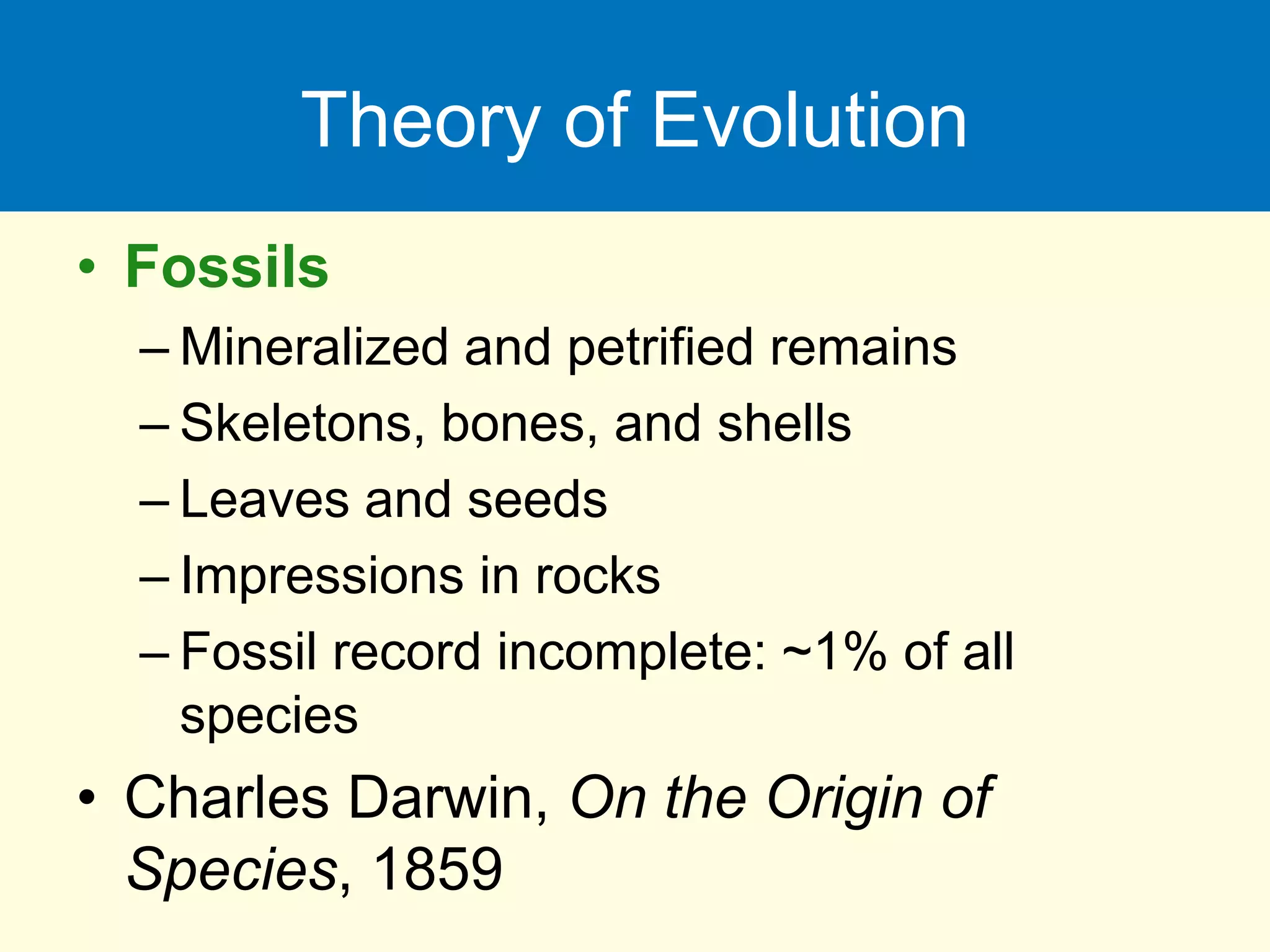 Biodiversity and evolution | PPT