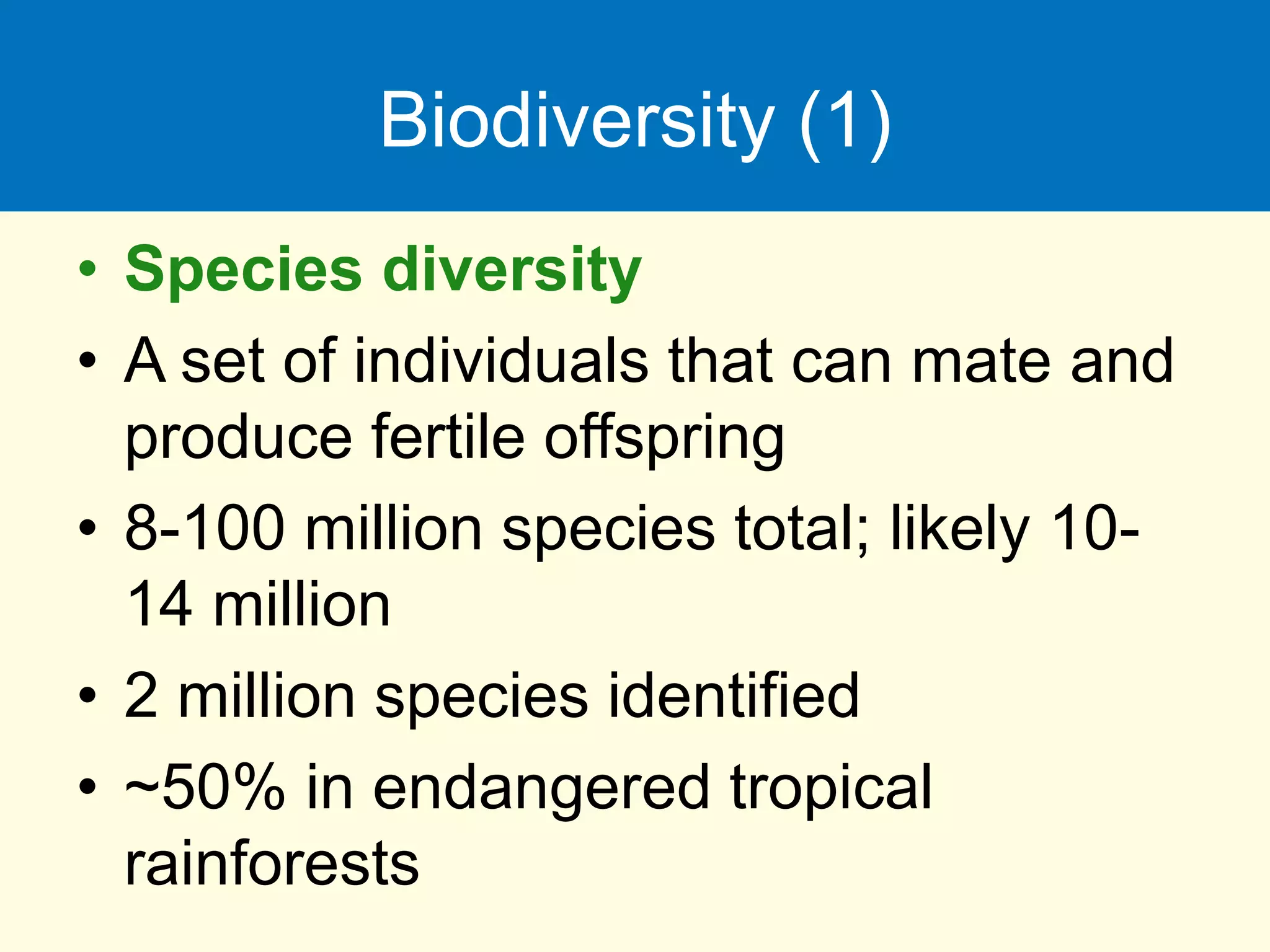 Biodiversity and evolution | PPT