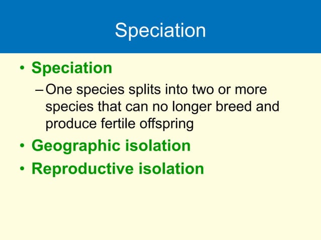 Biodiversity and evolution | PPT