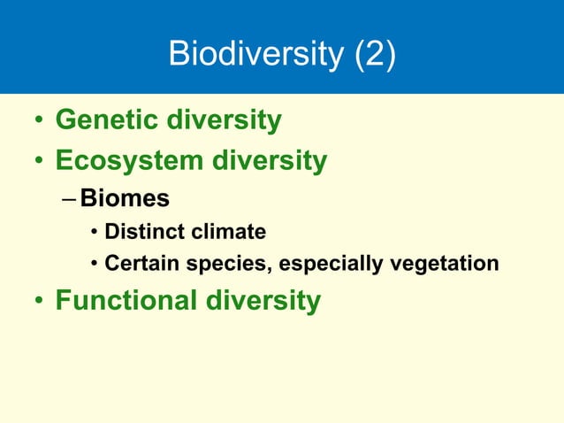 Biodiversity and evolution | PPT