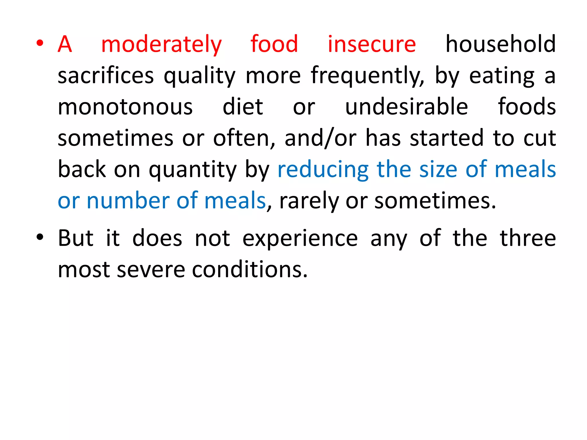 Food Security Analysis Techniques | PPTX