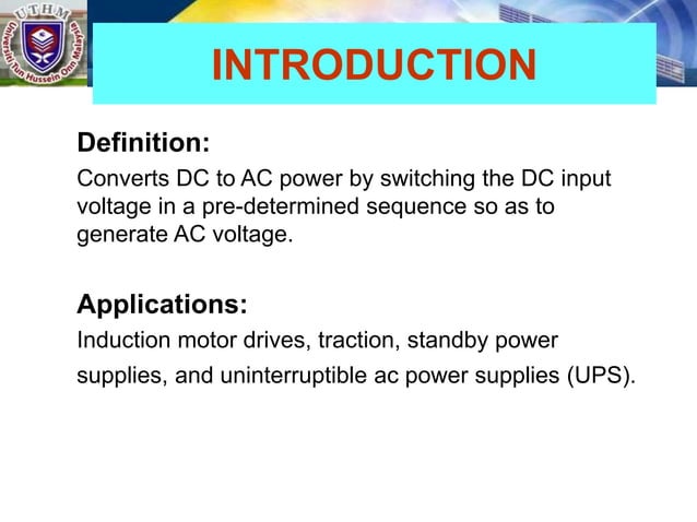 chapter4 DC to AC Converter.ppt | Computer Networking | Computing