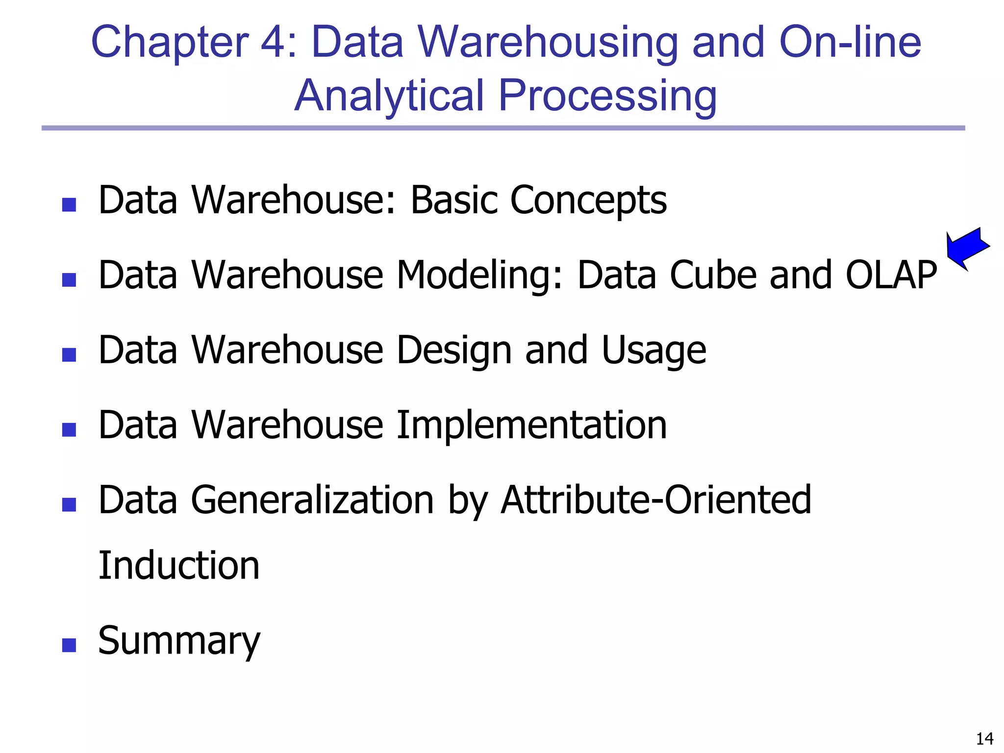 Chapter 4. Data Warehousing and On-Line Analytical Processing.ppt