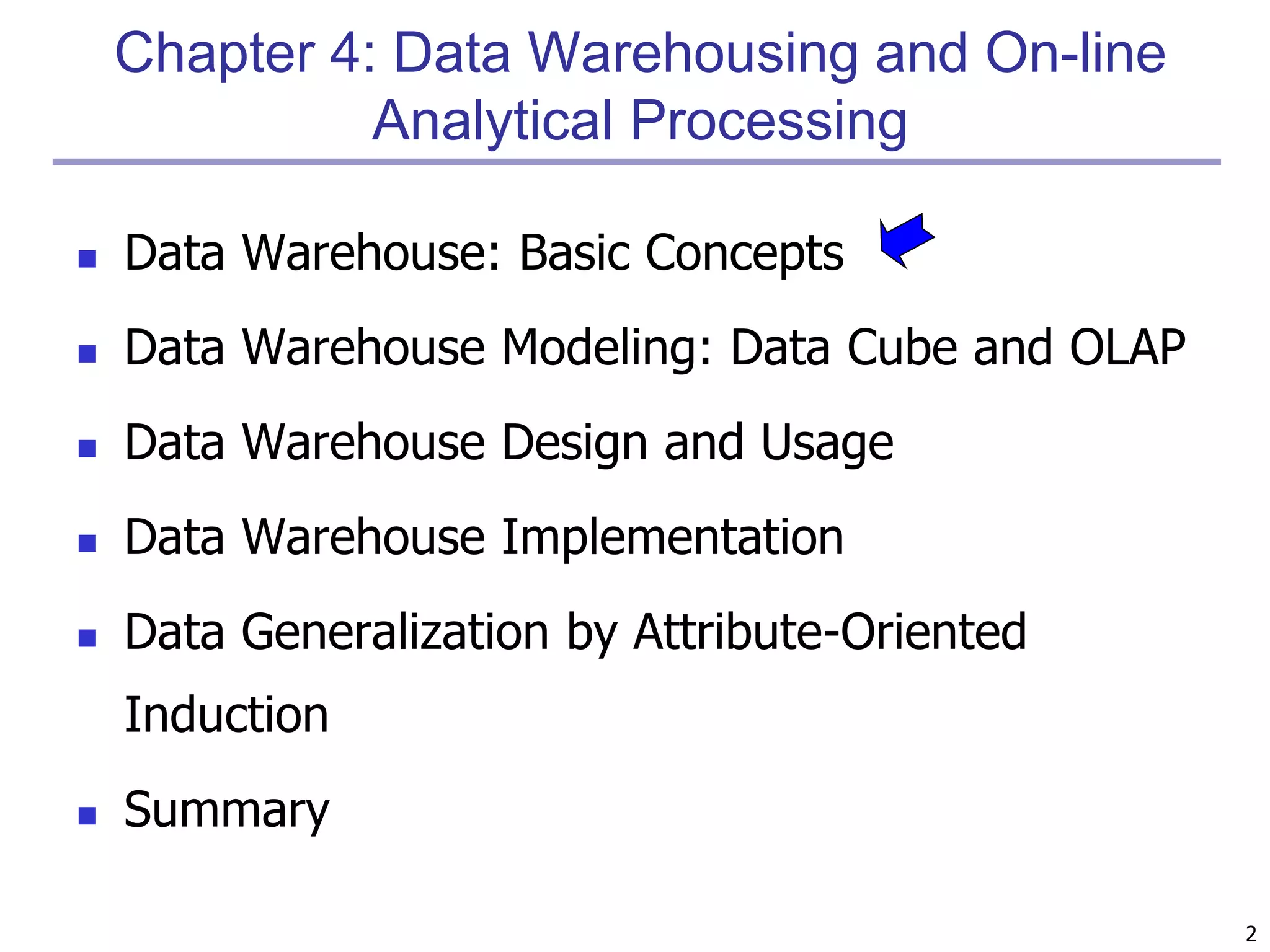 Chapter 4. Data Warehousing and On-Line Analytical Processing.ppt
