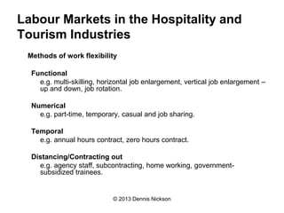 Labour markets in the Hospitality Industry | PPT
