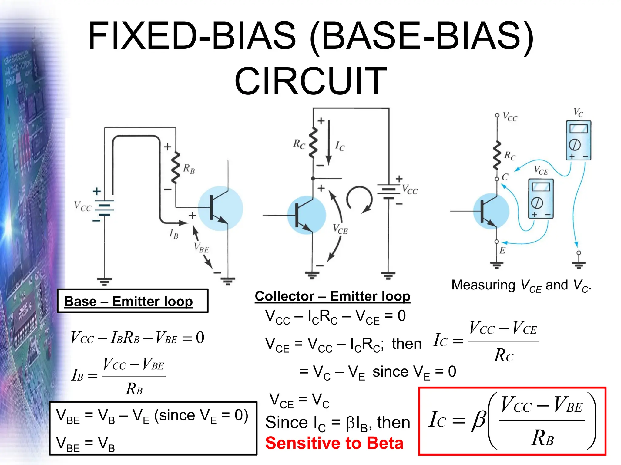 DC Biasing – Bipolar Junction Transistors (BJTs) | PDF