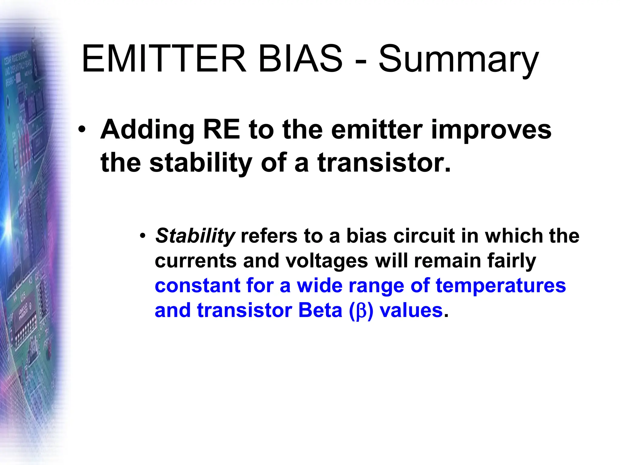 DC Biasing – Bipolar Junction Transistors (BJTs) | PDF