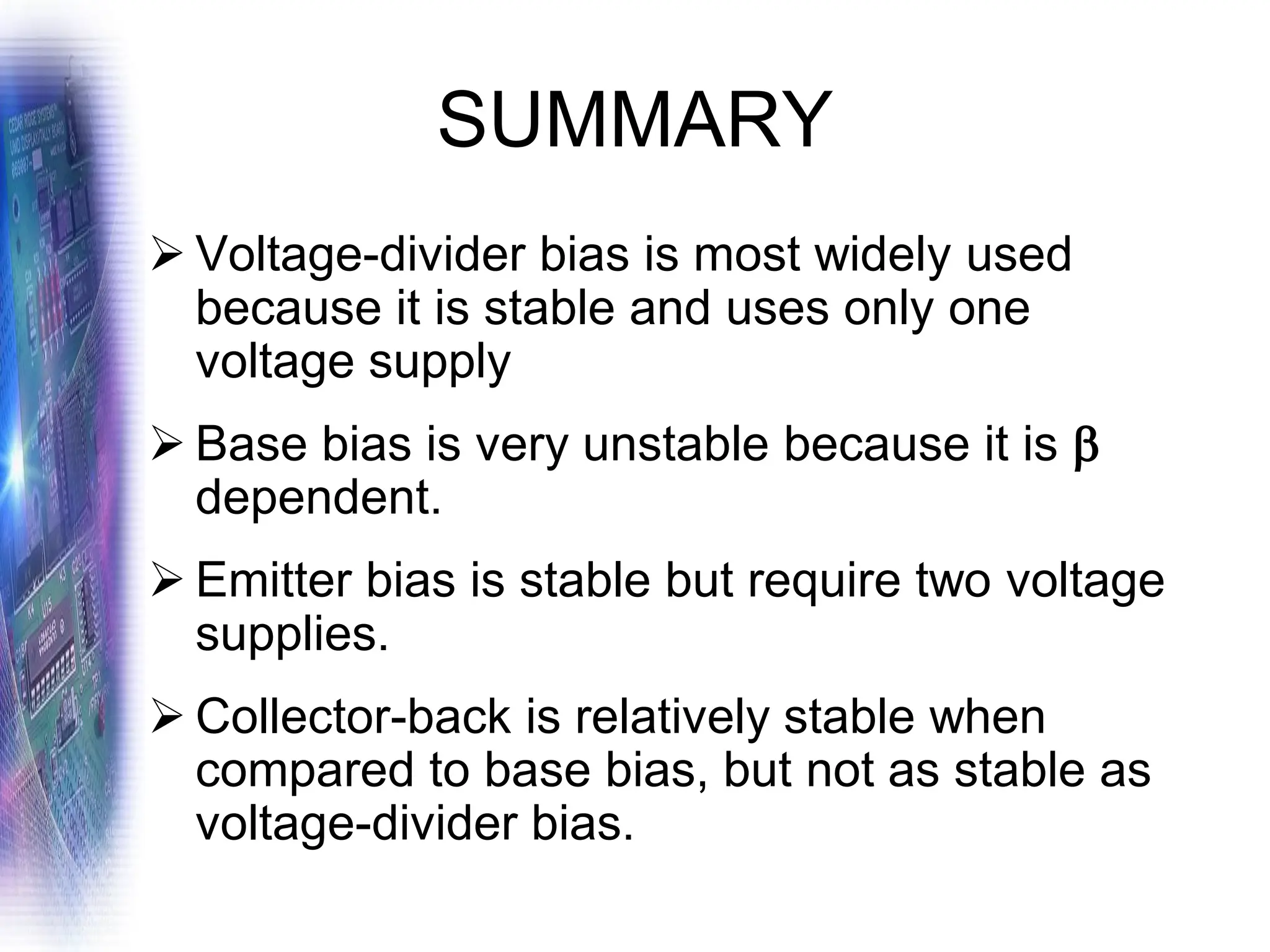 DC Biasing – Bipolar Junction Transistors (BJTs) | PDF