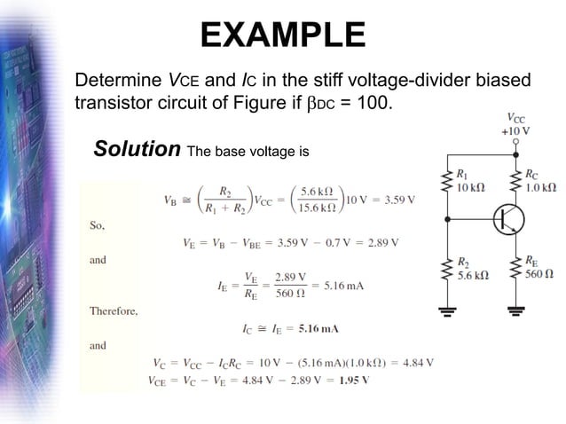 DC Biasing – Bipolar Junction Transistors (BJTs) | PDF