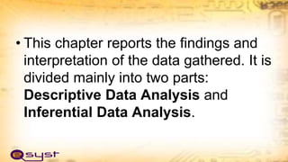 Chapter 4-Data Analysis in Practical Research 2 | PPTX