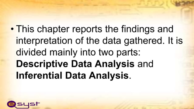 Chapter 4-Data Analysis in Practical Research 2 | PPTX | Science