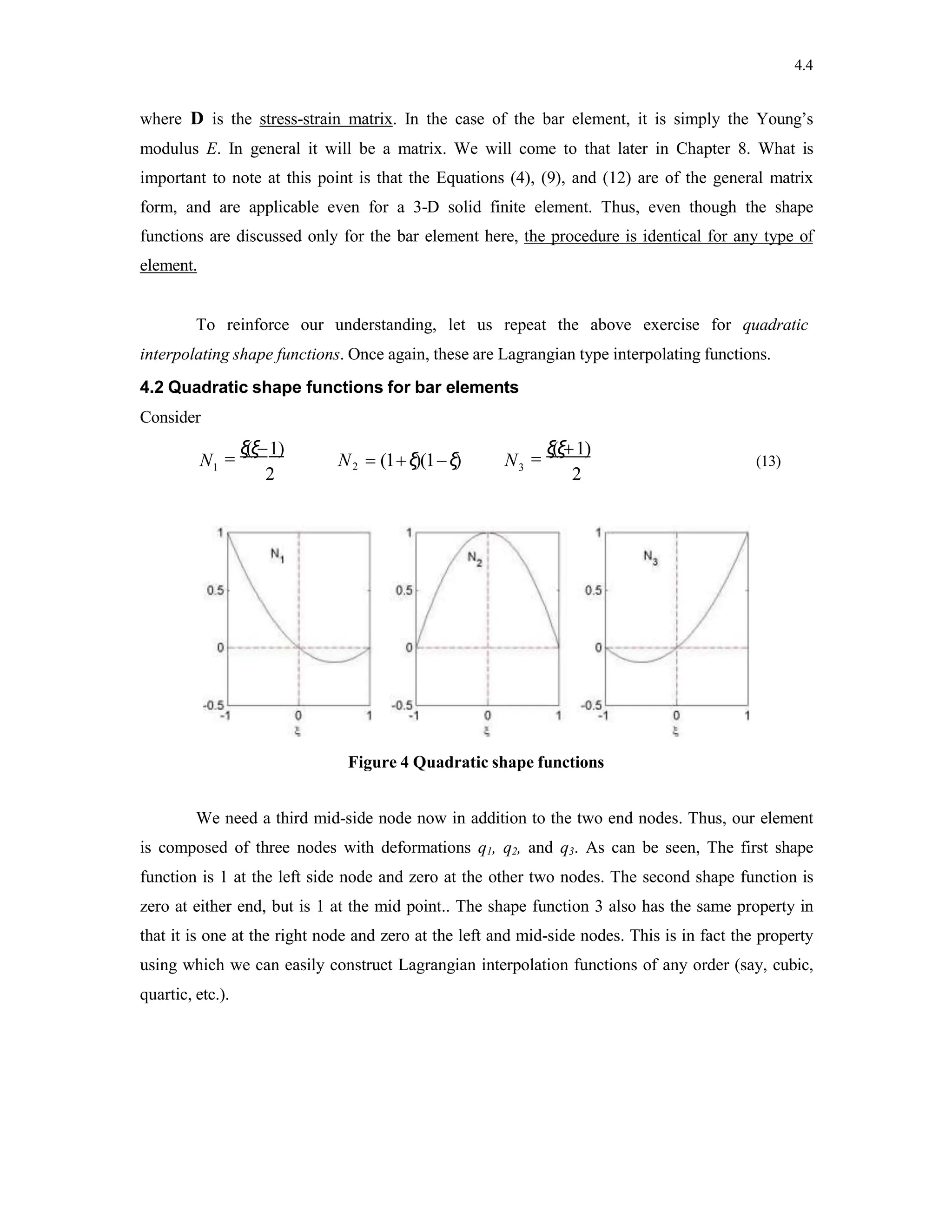 Finite element analysis of shape function | PPTX