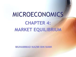 Microeconomics - Market Equilibrium.pptx
