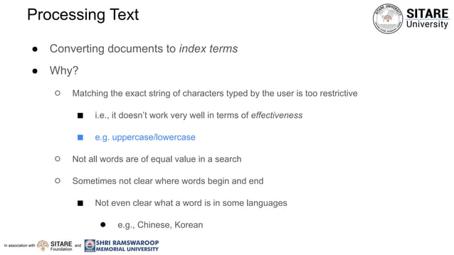 information retrival and text processing | PPT