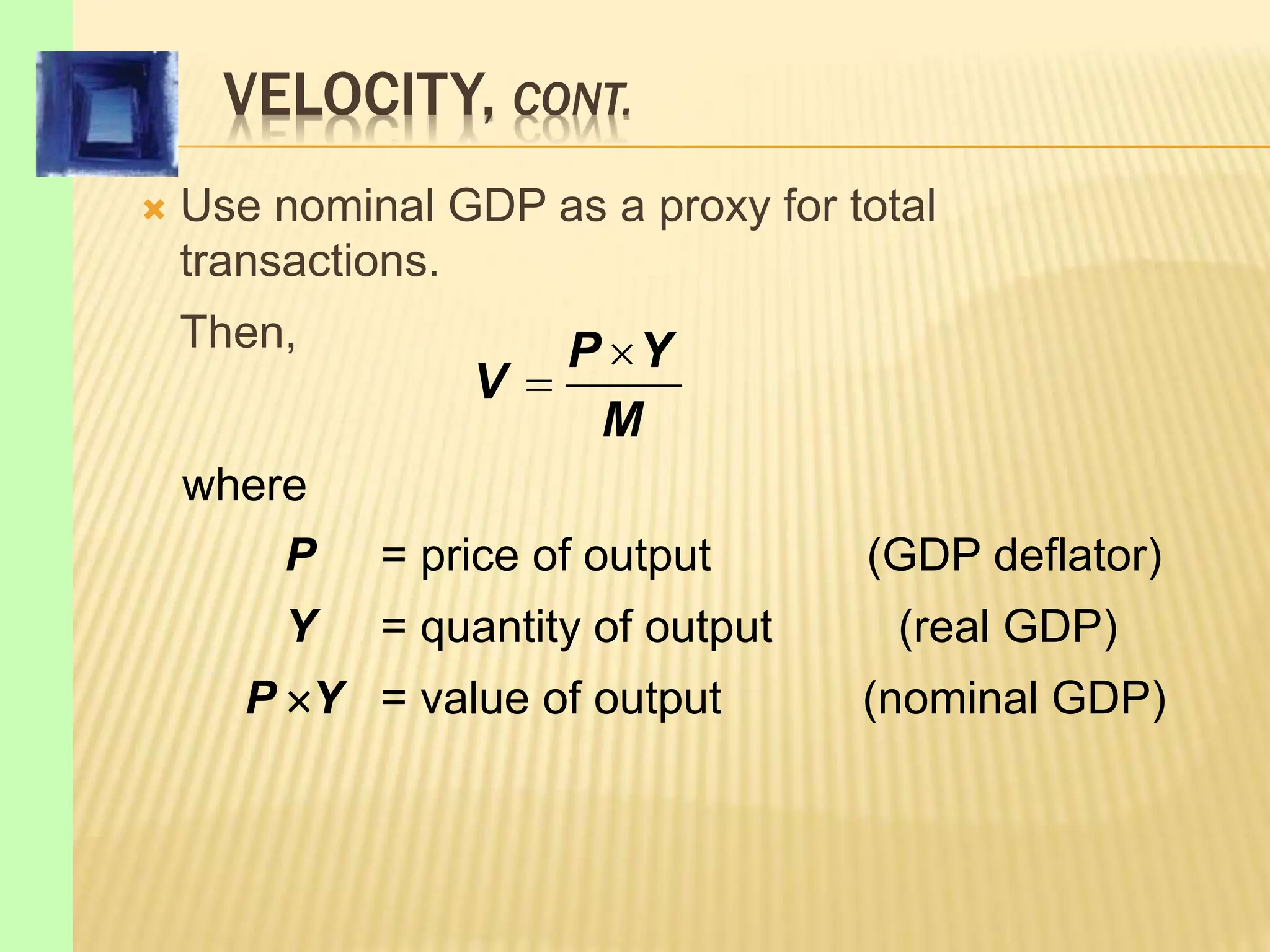 Macro economics, George Mankiw, 4- Money & inflation | PPT