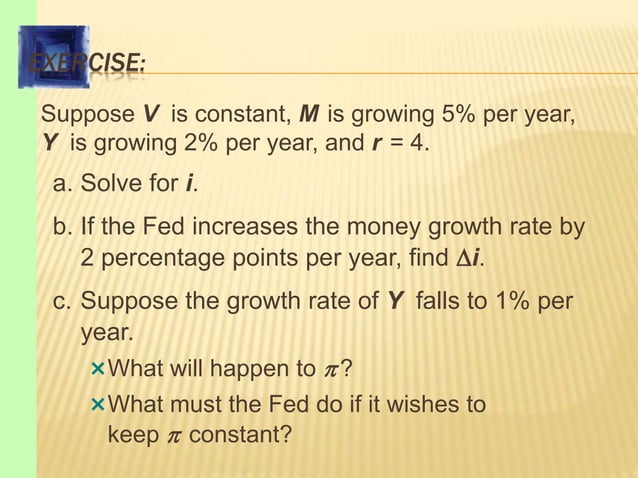 Macro economics, George Mankiw, 4- Money & inflation | PPT | Currencies ...