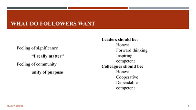 Detail Presentation on Effective leadership and Followership | PPTX ...