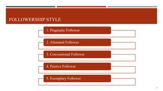 Detail Presentation on Effective leadership and Followership | PPTX